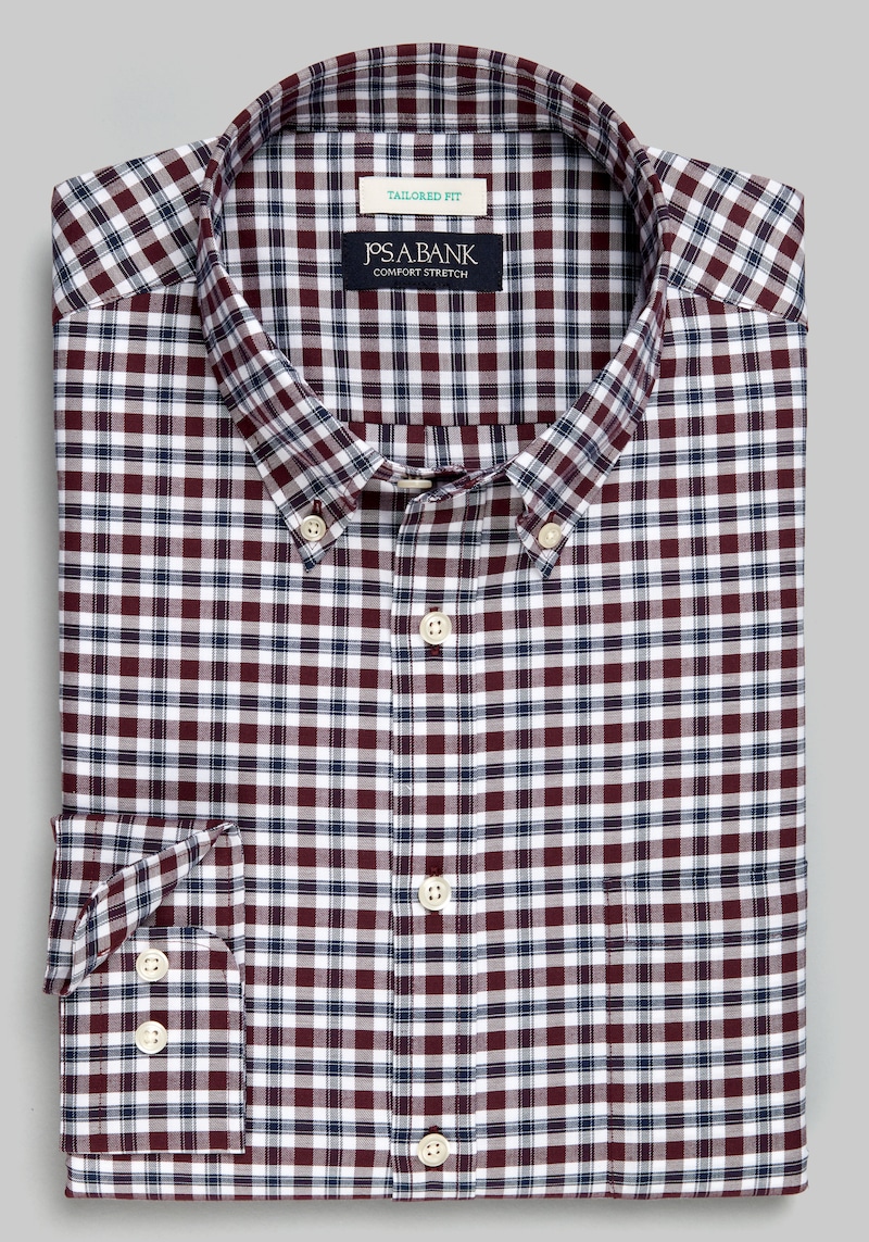 Click here for Mens Big & Tall Jos. A. Bank Tailored Fit Plaid Lo... prices