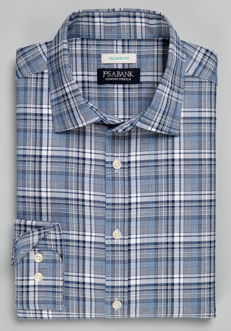 Click here for Mens Big & Tall Jos. A. Bank Tailored Fit Plaid Lo... prices