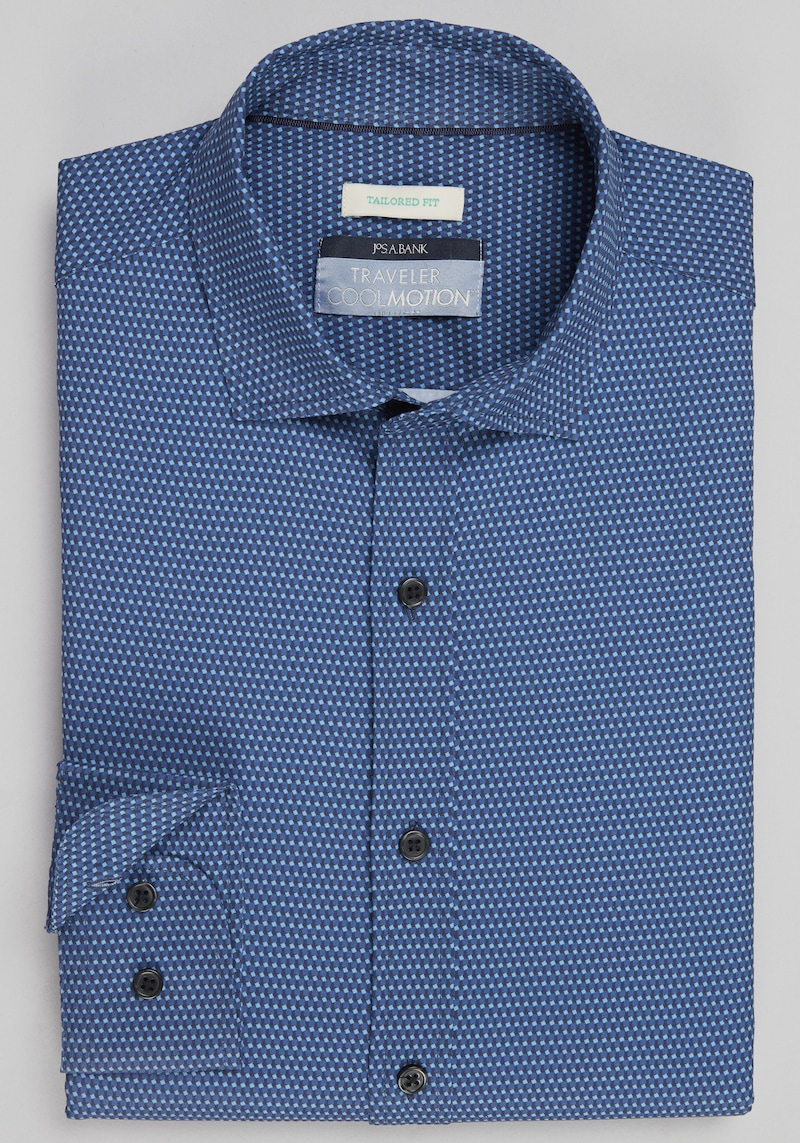 Click here for Mens Traveler Collection Tailored Fit Micro Diamon... prices