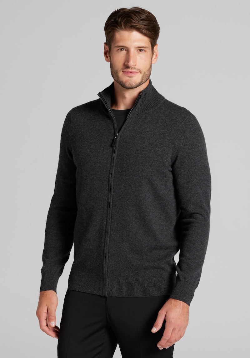 Click here for Mens Reserve Collection Tailored Fit Full Zip Cash... prices