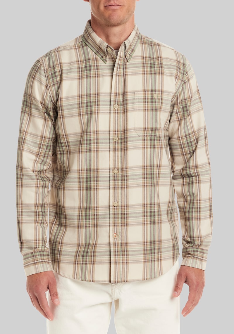 Click here for Mens Weatherproof Traditional Fit Burnout Plaid Ca... prices