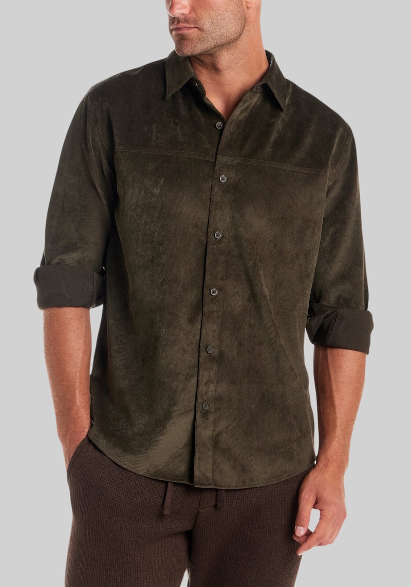 Click here for Mens Vintage & Black Traditional Fit Solid Corduro... prices