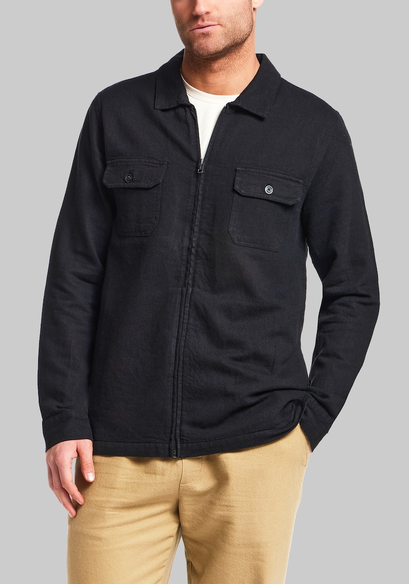 Click here for Mens Vintage & Black Traditional Fit Linen-Blend Z... prices