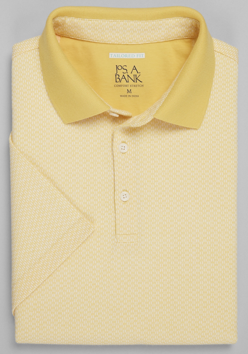 Click here for Mens Jos. A. Bank Tailored Fit Jacquard Polo at Jo... prices