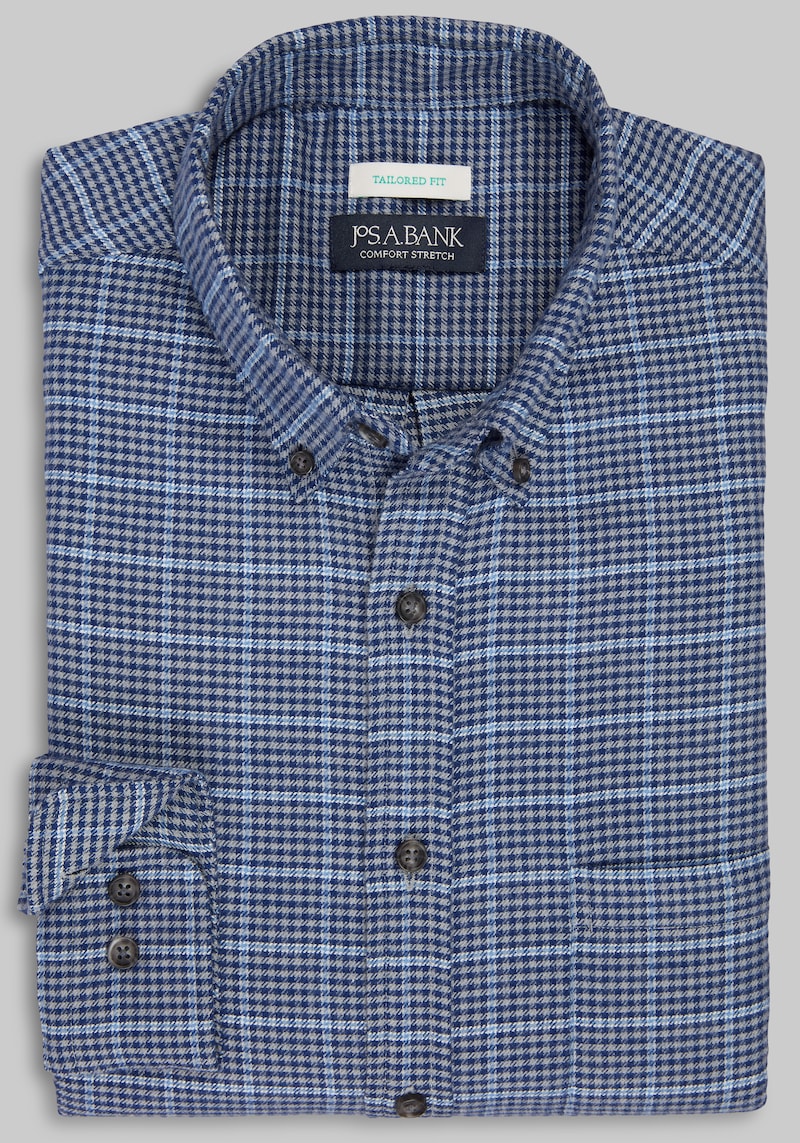 Click here for Mens Big & Tall Jos. A. Bank Tailored Fit Overchec... prices