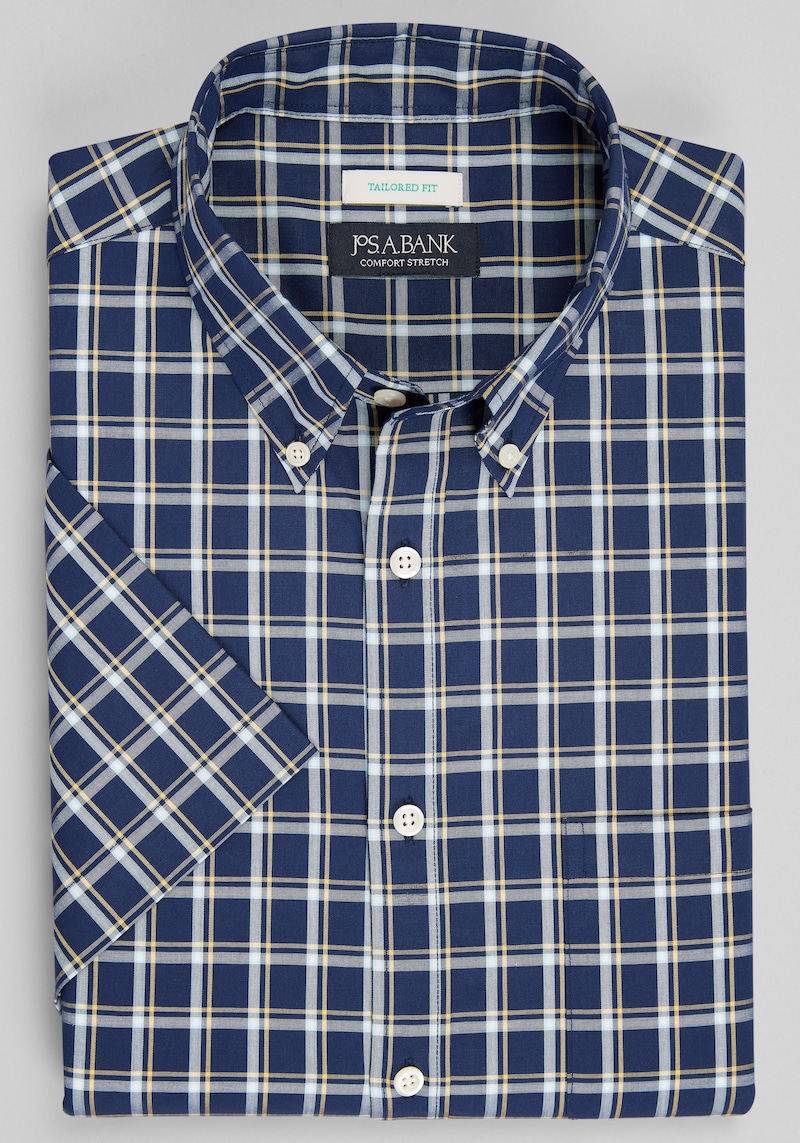 Click here for Mens Big & Tall Jos. A. Bank Tailored Fit Bold Pla... prices