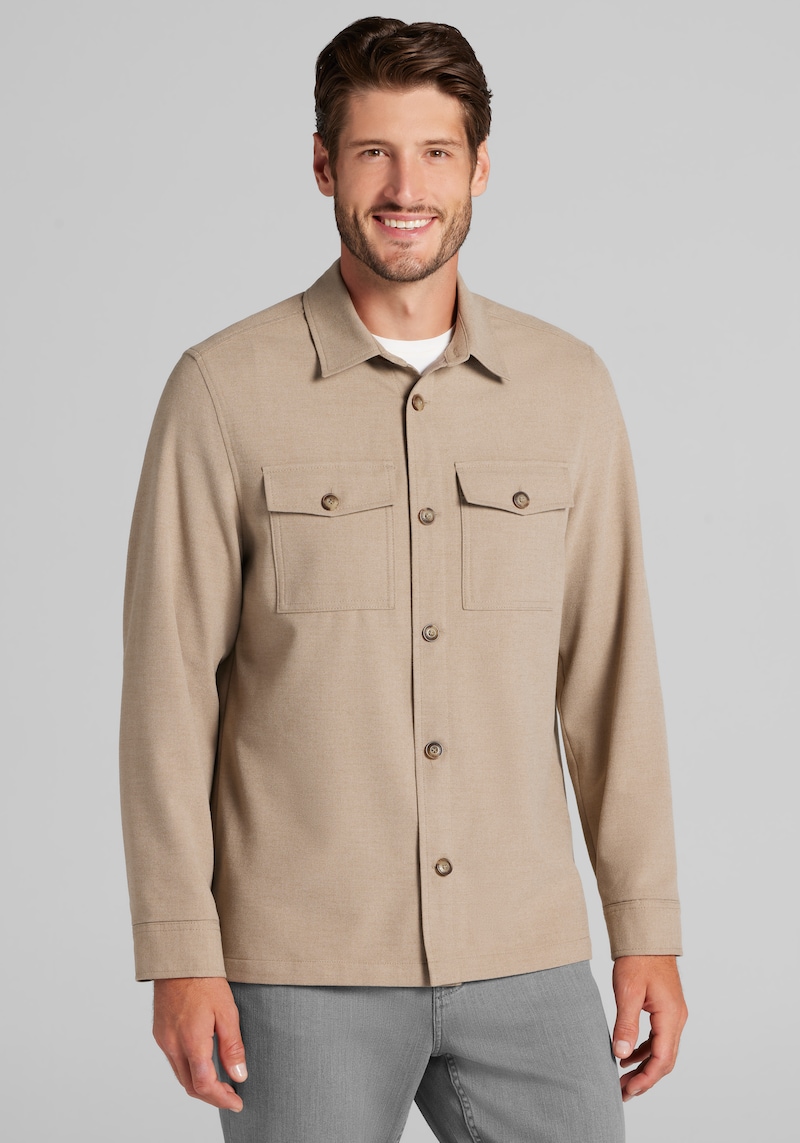 Click here for Mens Big & Tall Jos. A. Bank Tailored Fit Tech Fla... prices