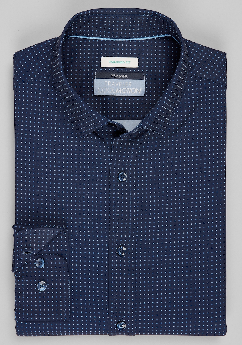 Click here for Mens Traveler Collection Tailored Fit Polka Dot 4-... prices