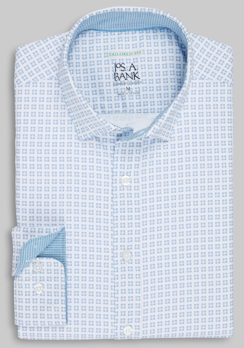 Click here for Mens Traveler Collection Tailored Fit Stitch Box H... prices