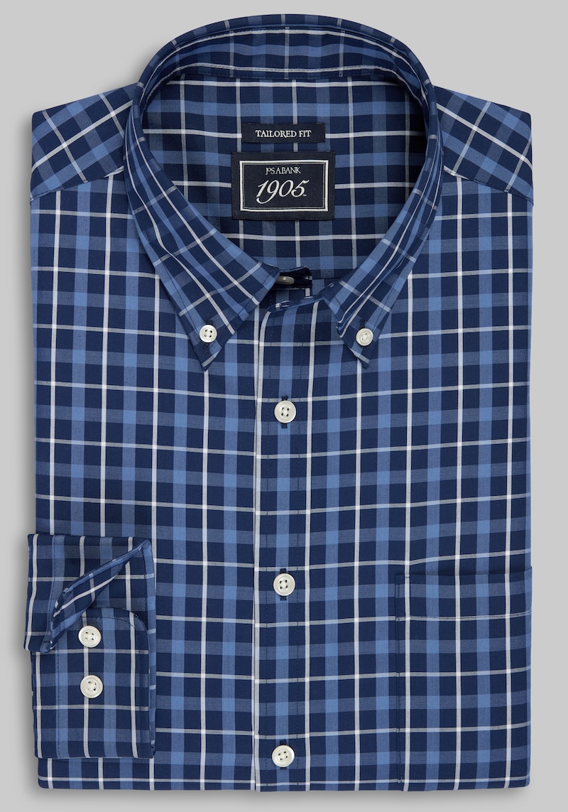 Click here for Mens 1905 Collection Tailored Fit Large Check Comf... prices
