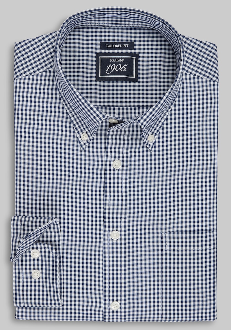 Click here for Mens 1905 Collection Tailored Fit Mini Check Comfo... prices
