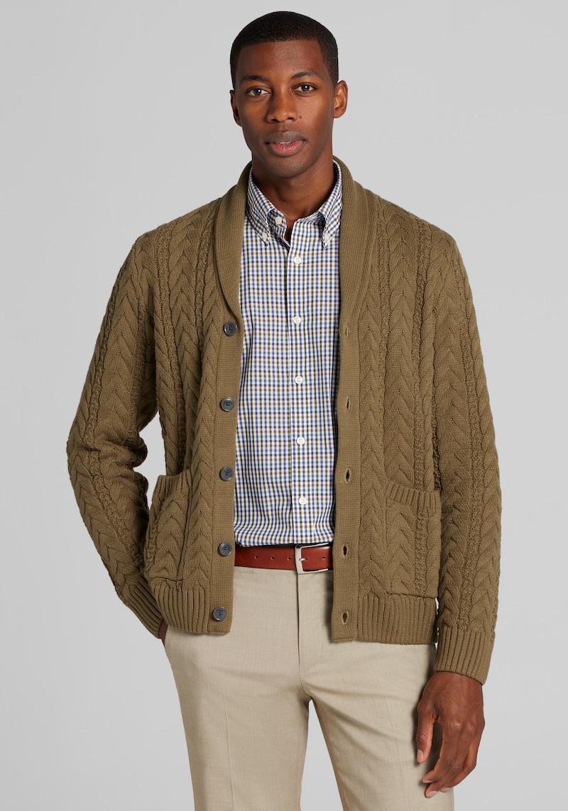 Click here for Mens Big & Tall 1905 Collection Tailored Fit Cable... prices