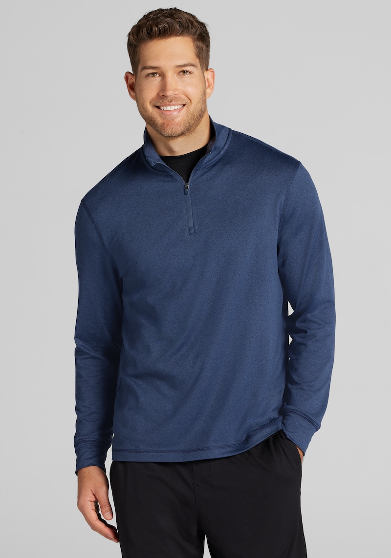 Click here for Mens Traveler® COOLMOTION Tailored Fit 1/4-Zip Pul... prices