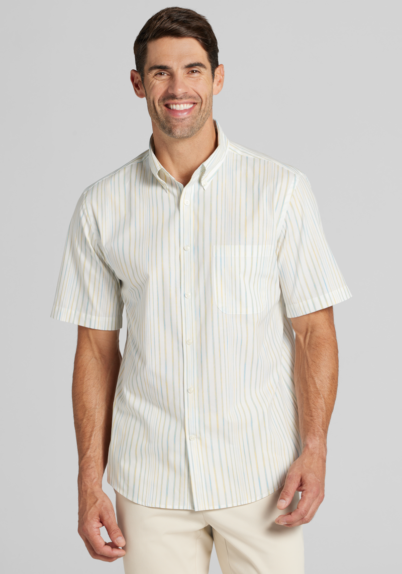 Click here for Mens Jos. A. Bank Tailored Fit Ombre Mini Stripe C... prices