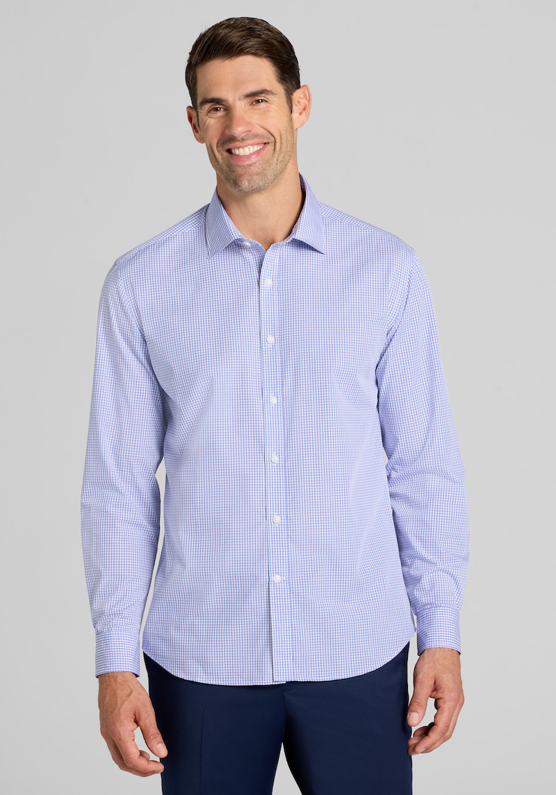 Click here for Mens 1905 Collection Tailored Fit Mini Gingham Cas... prices