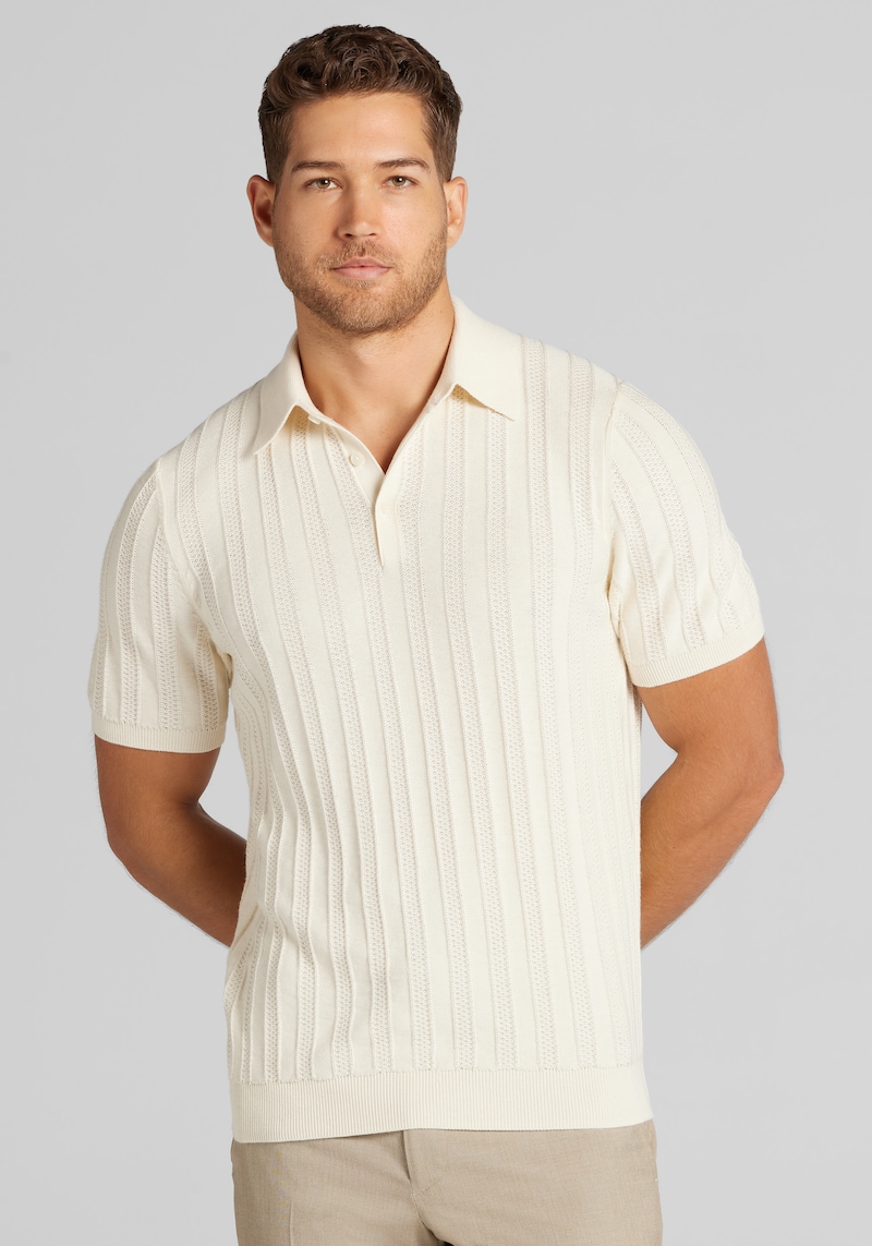 Click here for Mens Jos. A. Bank Tailored Fit Vertical Texture Po... prices