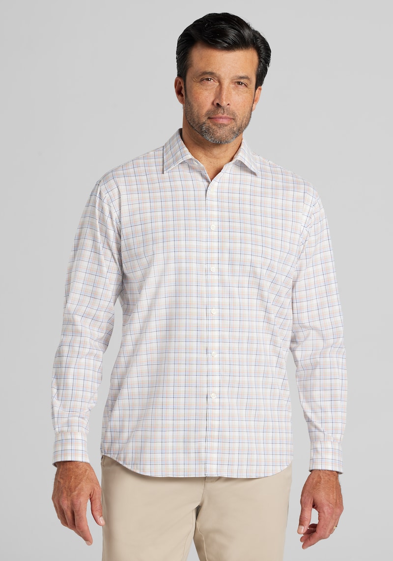 Click here for Mens Jos. A. Bank Traditional Fit Plaid Casual Shi... prices