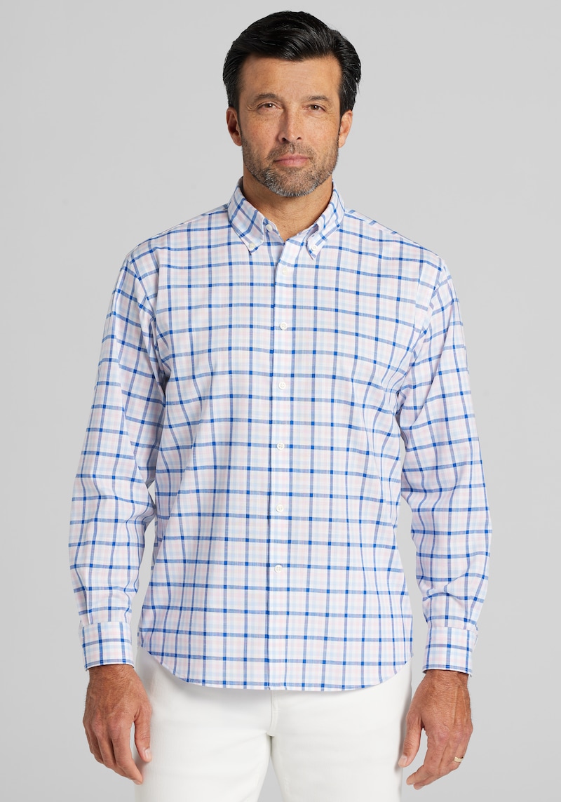 Click here for Mens Jos. A. Bank Traditional Fit Large Check Casu... prices