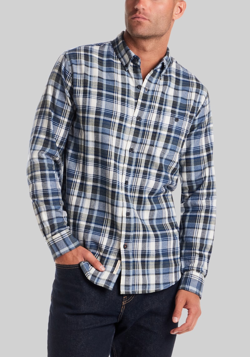Click here for Mens Weatherproof Vintage Traditional Fit Plaid Fl... prices
