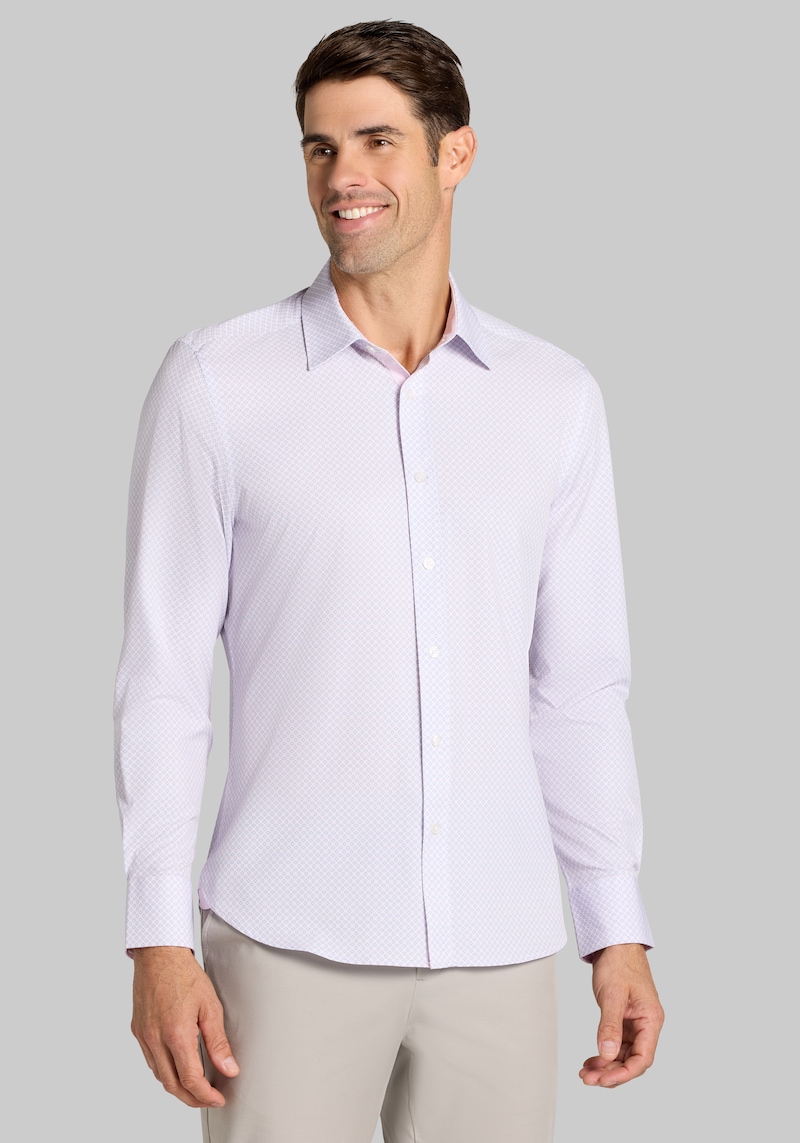 Click here for Mens Con. Struct Slim Fit Mini Geo 4-Way Stretch C... prices