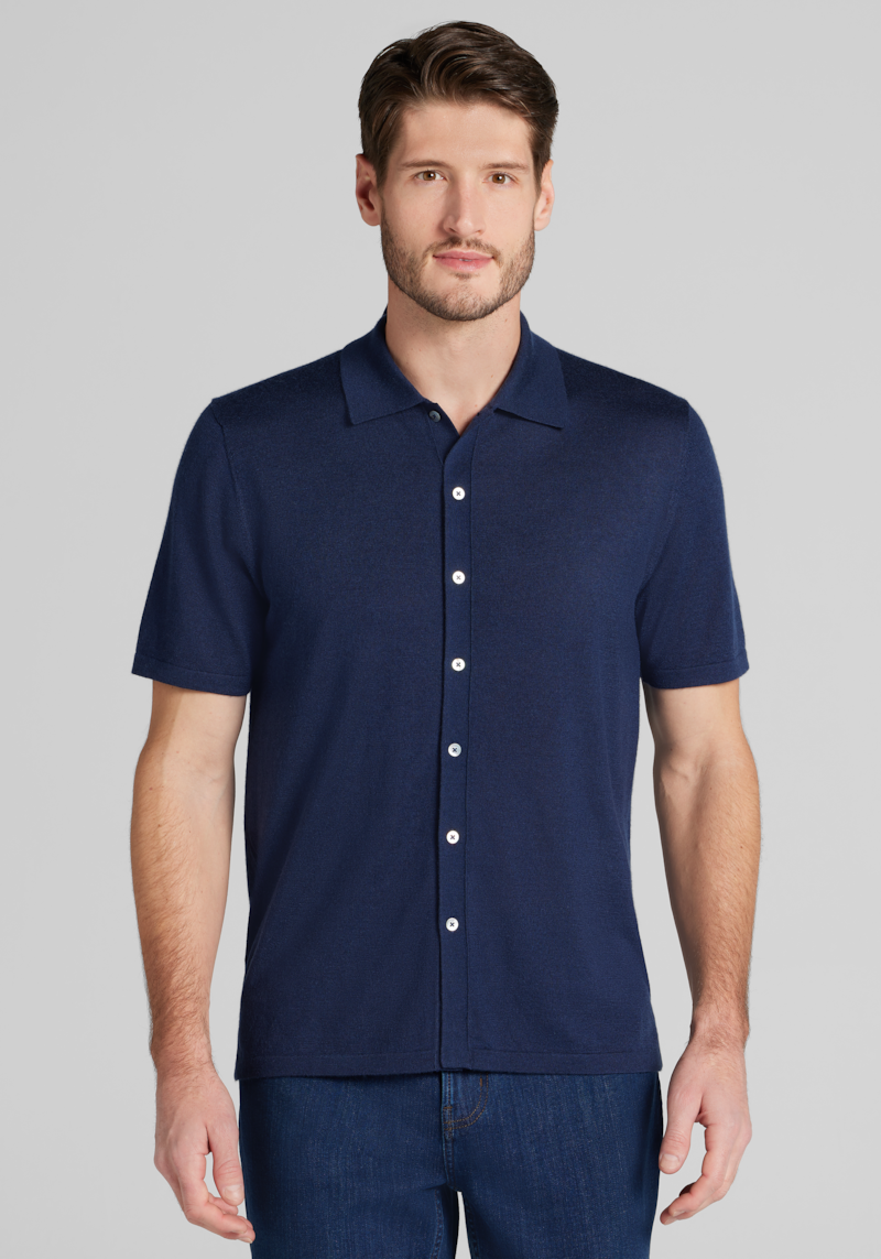 Click here for Mens Reserve Collection Tailored Fit Cardigan Swea... prices