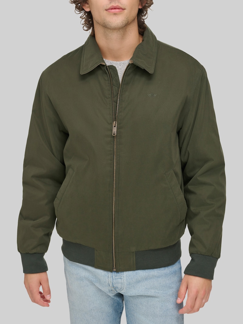 Click here for Mens Dockers Tailored Fit Micro Twill Golf Bomber... prices