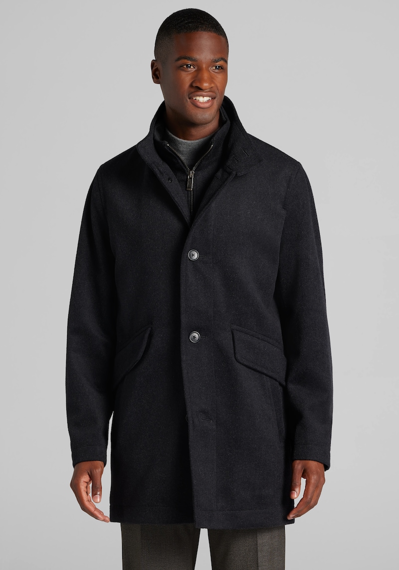 Click here for Mens Jos. A. Bank Tailored Fit Melton Car Coat at... prices