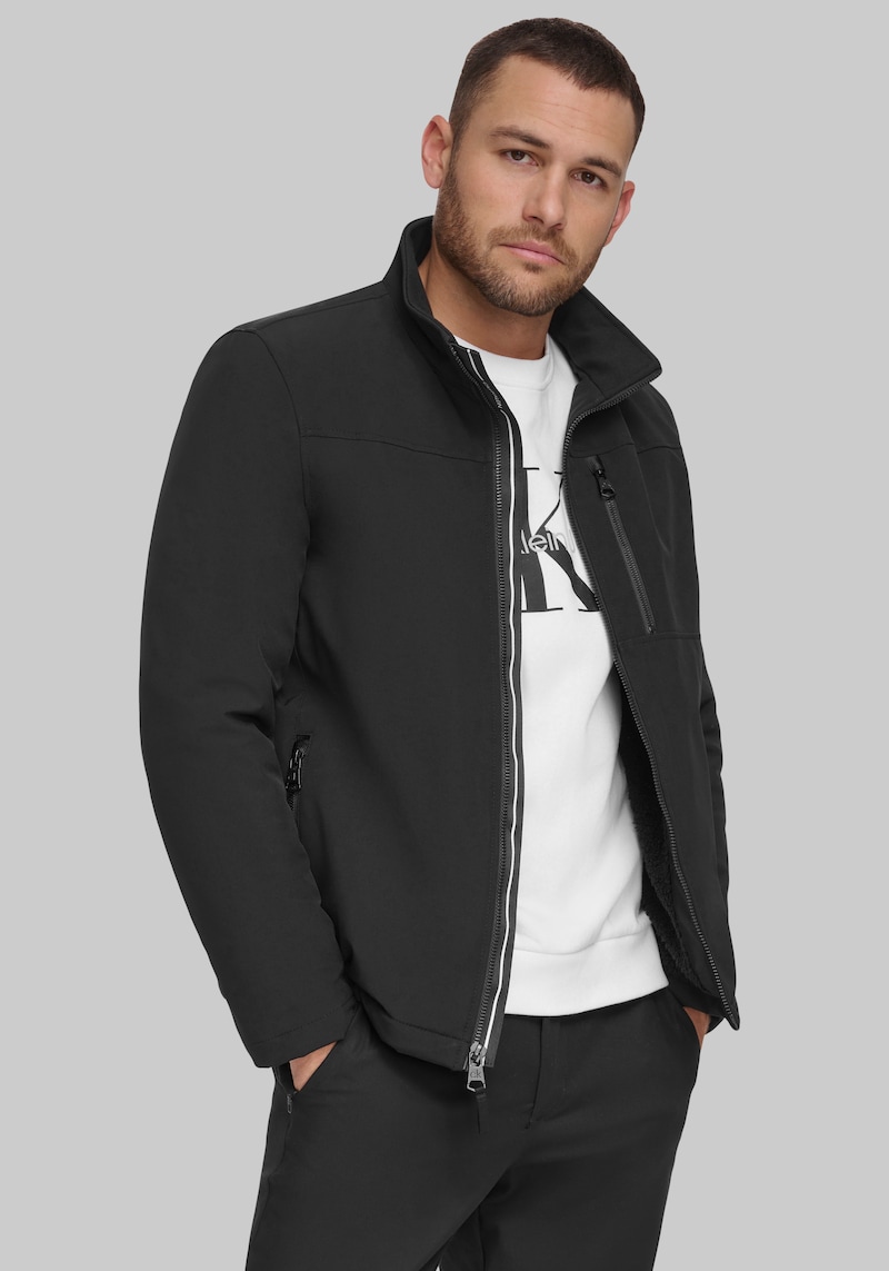 Click here for Mens Calvin Klein Sherpa Lined Soft Shell Jacket a... prices