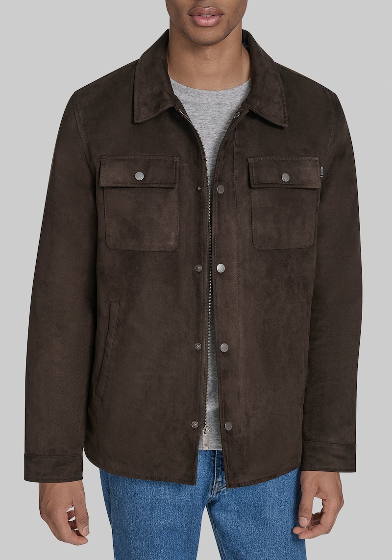 Click here for Mens Dockers Traditional Fit Faux Microsuede Shack... prices