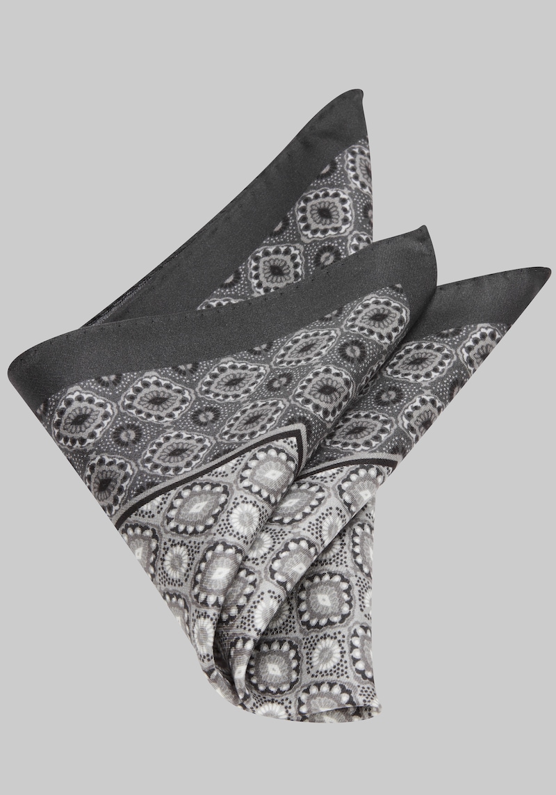 Click here for Mens Jos. A. Bank Satin Medallion Duo Pocket Squar... prices