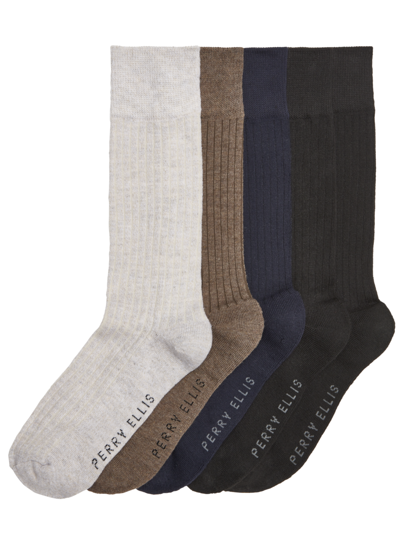 Click here for Mens Perry Ellis Solid Ribbed Socks  5-Pack at Jos... prices