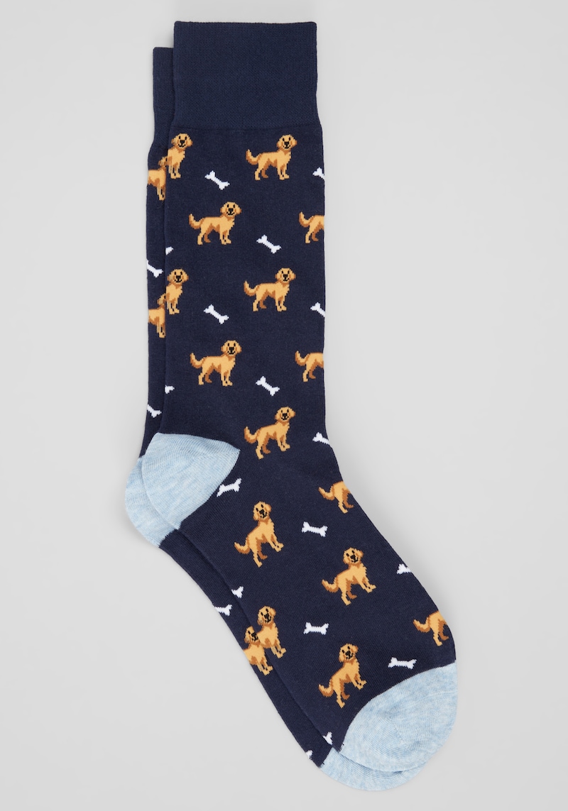 Click here for Mens Golden Retriever And Bones Socks  1-Pair at J... prices
