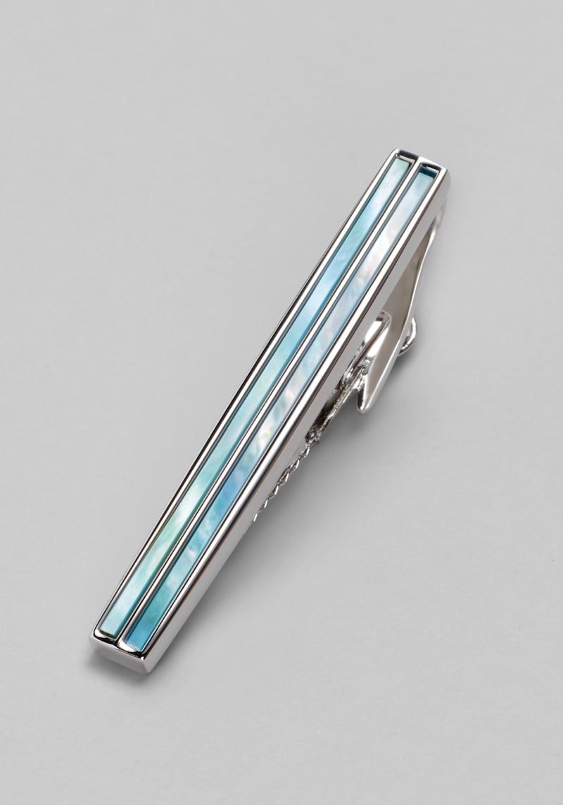 Click here for Mens Jos. A. Bank Blue Mother-of-Pearl Tie Bar at... prices
