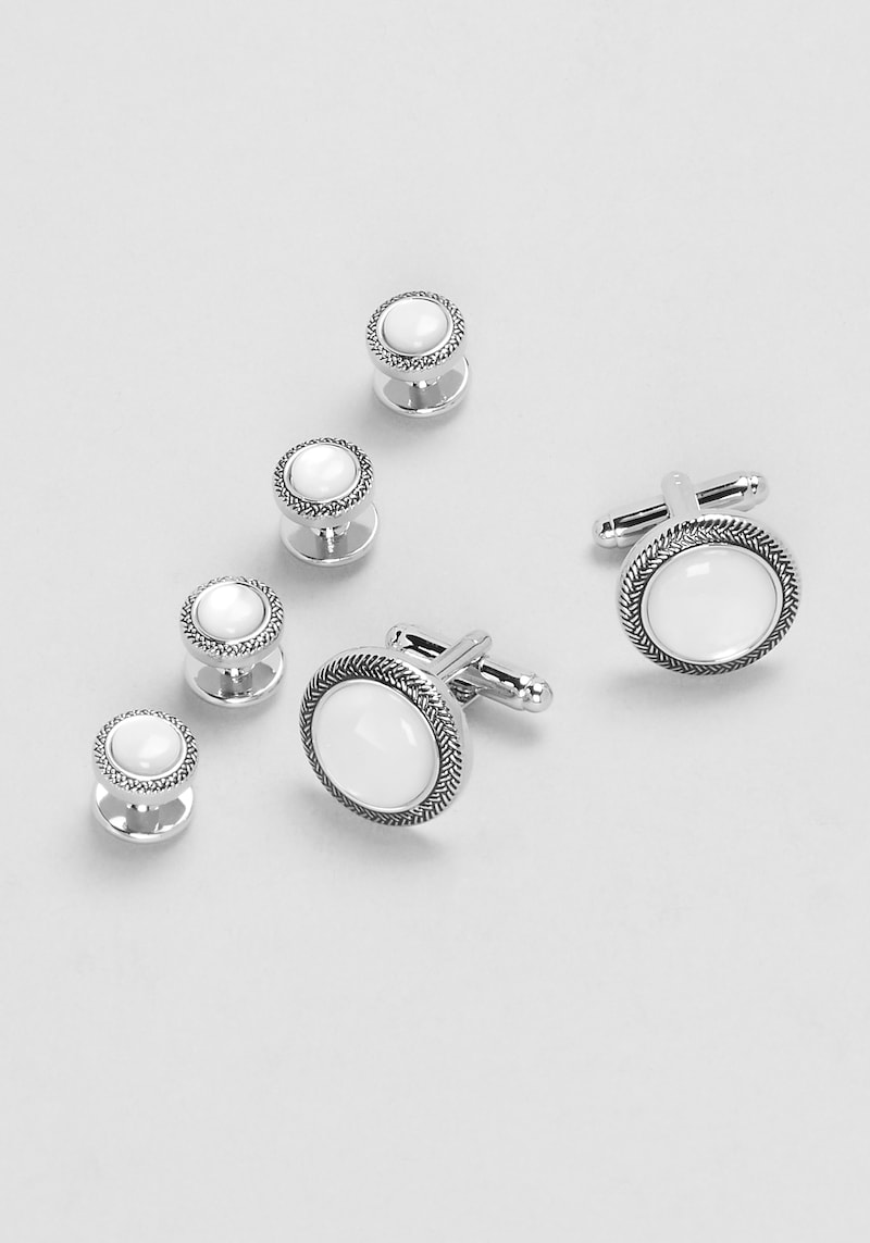 Click here for Mens Jos. A. Bank Round Mother-of-Pearl Antique Br... prices