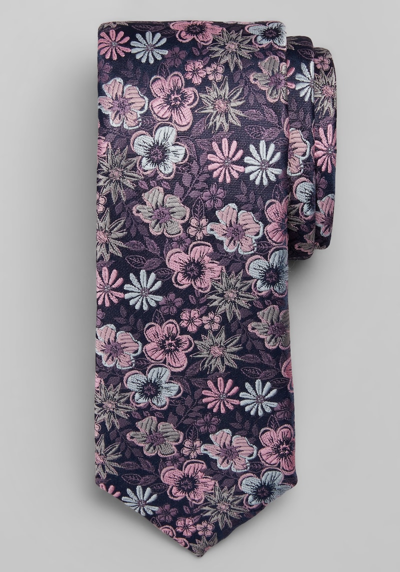 Click here for Mens Joseph A. Bank Colorful Floral Narrow Tie at... prices