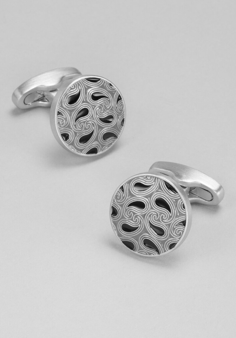 Click here for Mens Jos. A. Bank Paisley Pattern Enamel Cufflinks... prices