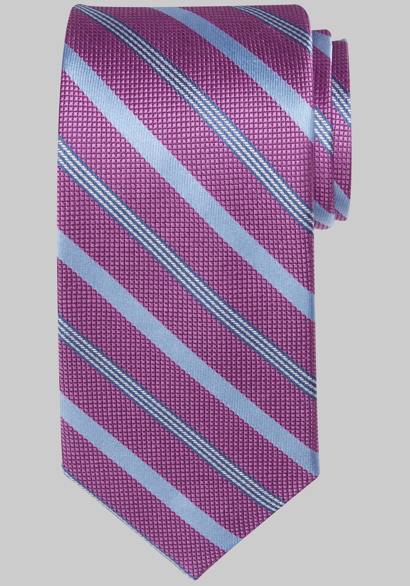 Click here for Mens Traveler® Collection Two Lane Stripe Tie at J... prices