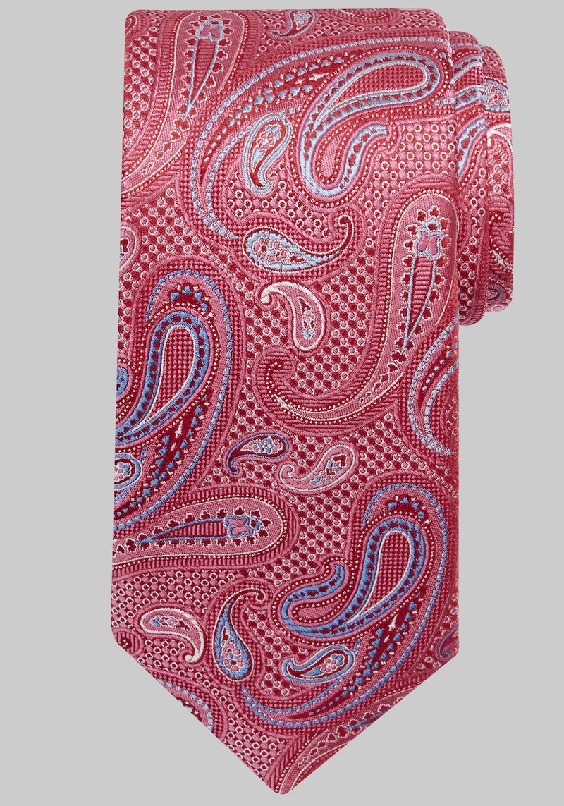 Click here for Mens Reserve Collection Textural Paisley Tie - Lon... prices