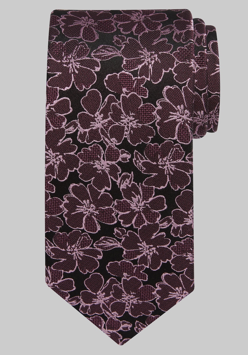 Click here for Mens Reserve Collection Silhouette Floral Tie at J... prices
