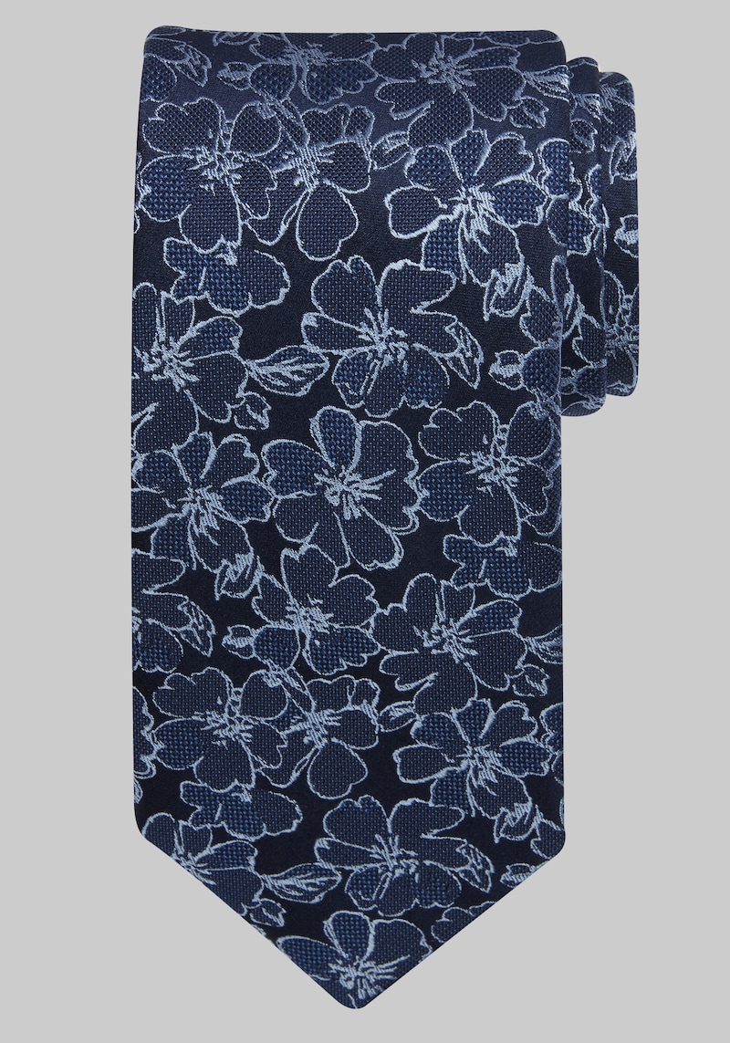 Click here for Mens Reserve Collection Silhouette Floral Tie - Lo... prices