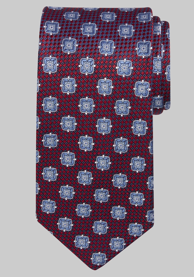 Click here for Mens Reserve Collection Natte Neat Medallion Tie a... prices
