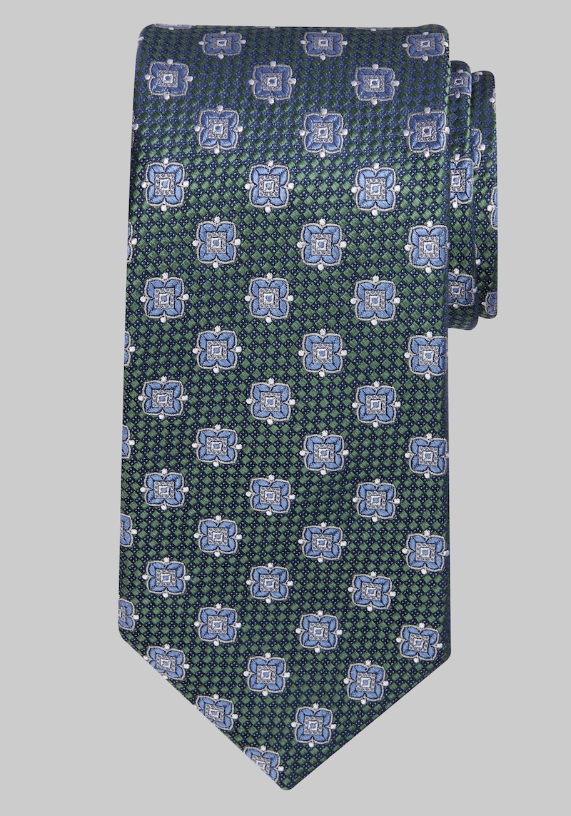Click here for Mens Reserve Collection Natte Neat Medallion Tie a... prices
