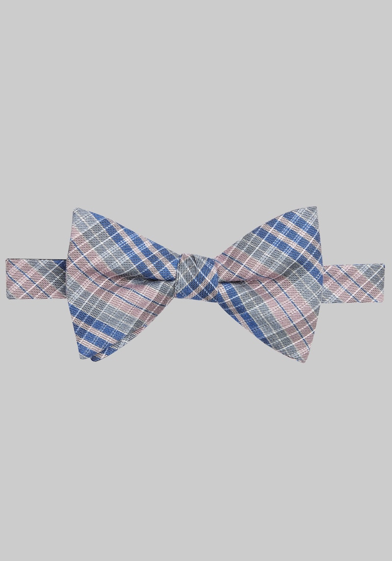 Click here for Mens Jos. A. Bank Poppy Plaid Pre-Tied Bow Tie at... prices
