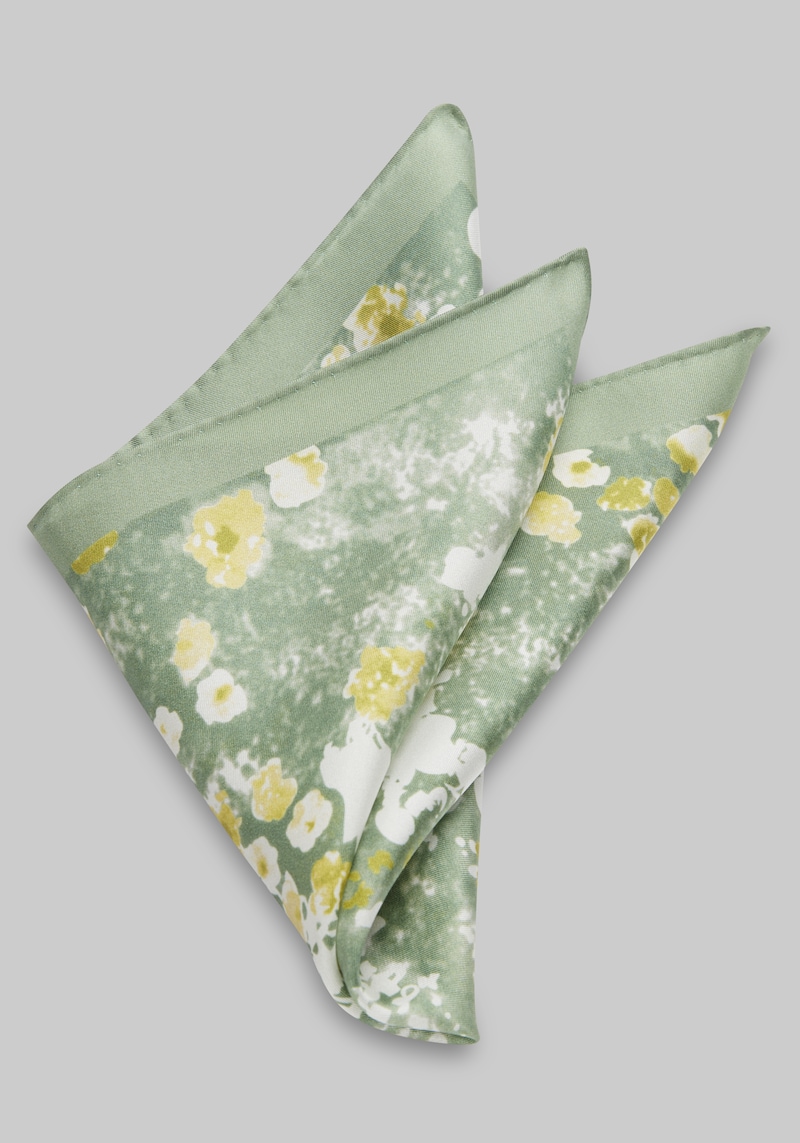 Click here for Mens Jos. A. Bank Blurred Floral Pocket Square at... prices