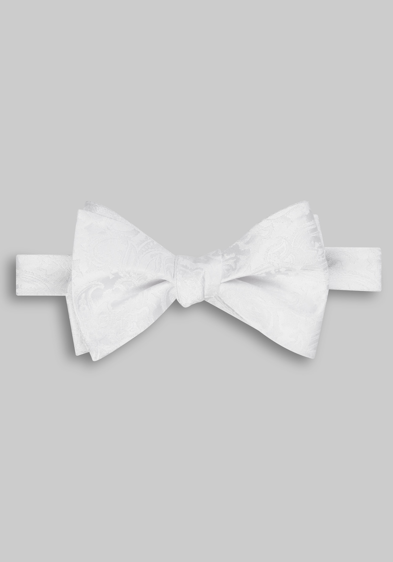 Click here for Mens Jos. A. Bank Solid Paisley Self-Tied Bow Tie... prices