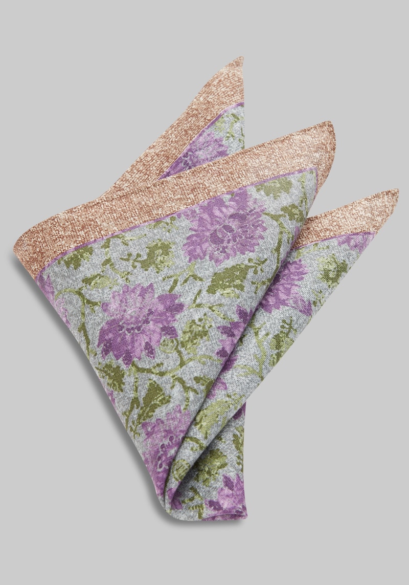 Click here for Mens Jos. A. Bank Floral Linen Pocket Square at Jo... prices