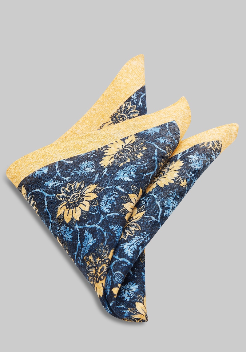 Click here for Mens Jos. A. Bank Floral Linen Pocket Square at Jo... prices