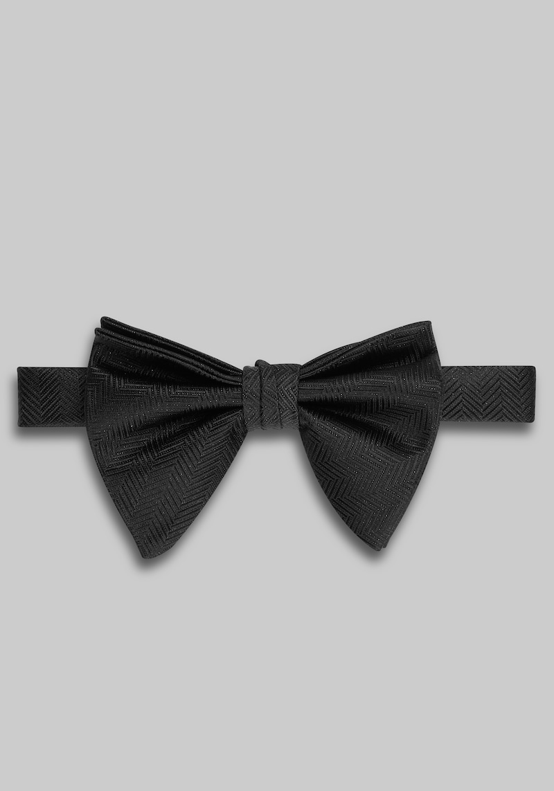 Click here for Mens Jos. A. Bank Herringbone Teardrop Pre-Tied Fo... prices