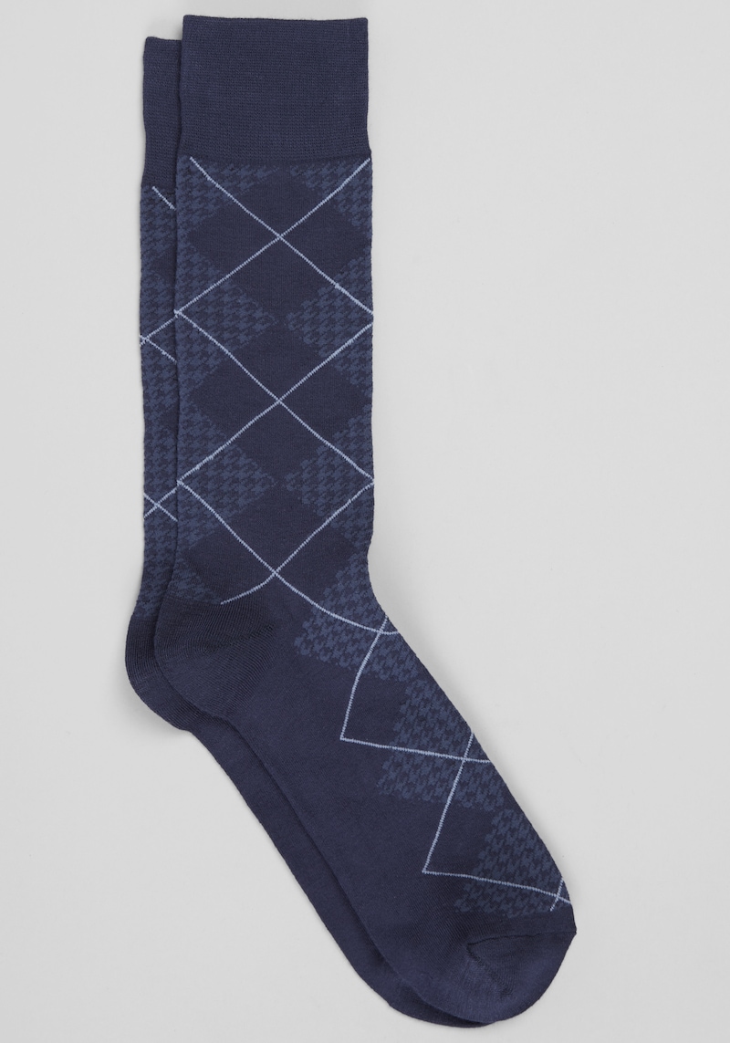 Click here for Mens Jos. A. Bank Houndstooth and Argyle Bamboo So... prices