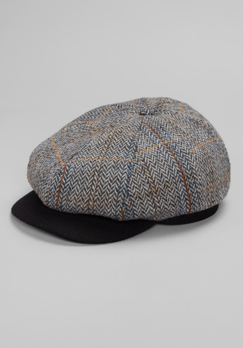 Click here for Mens Jos. A. Bank Harris Plaid Newsboy Cap at Jos.... prices
